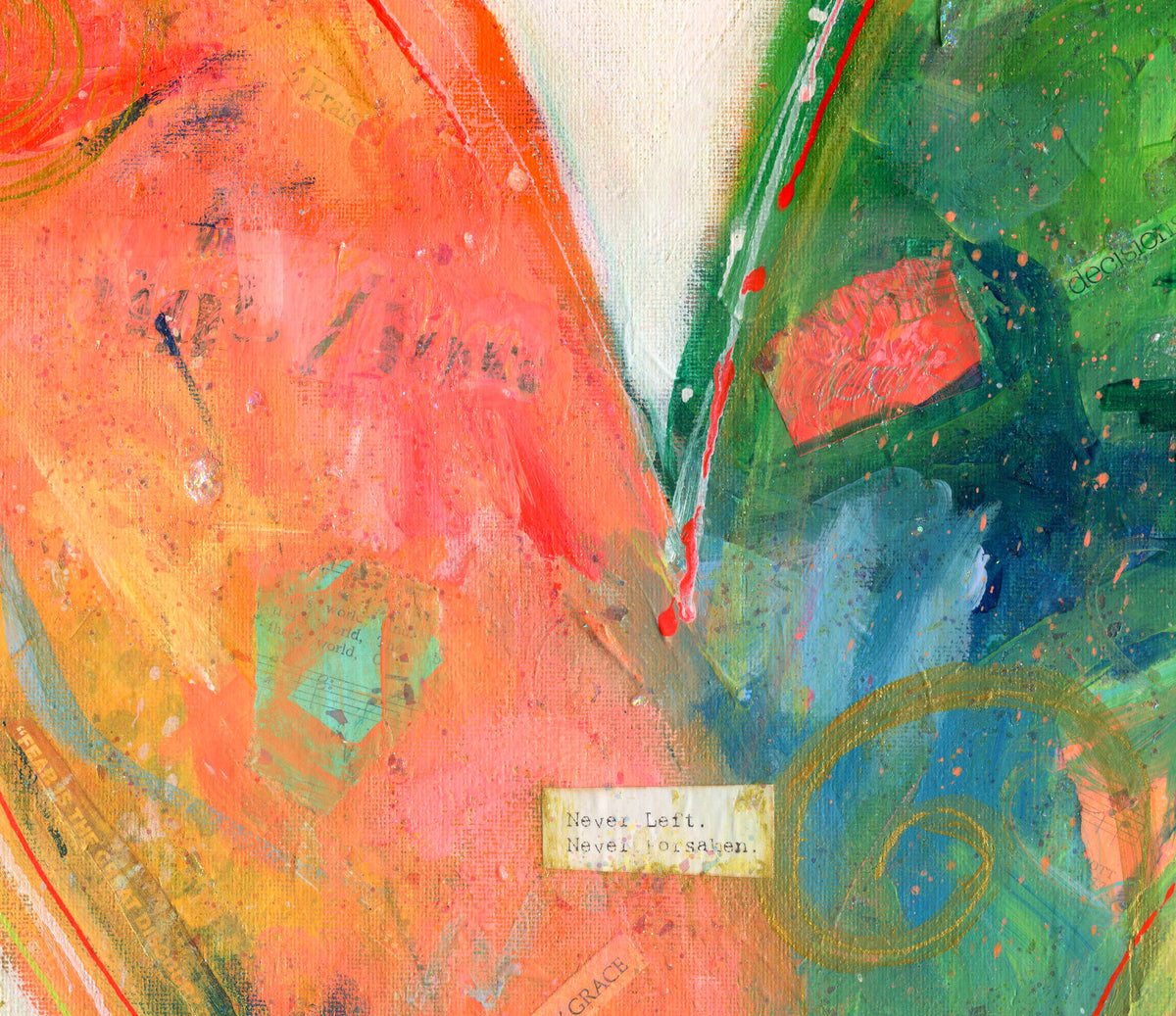 Large Trippy Drippy Heart - Inside Out Heart Series – theartandsoulshop